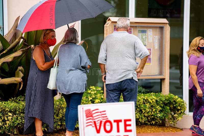 2020 election voting lines editorial photo. Image of sign - 199415436