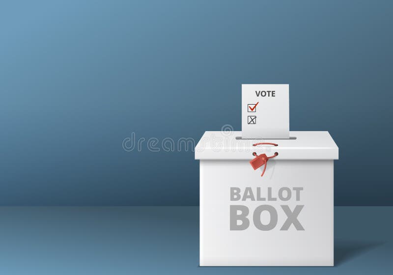 Elections Ballot Box Composition Stock Vector - Illustration of ...