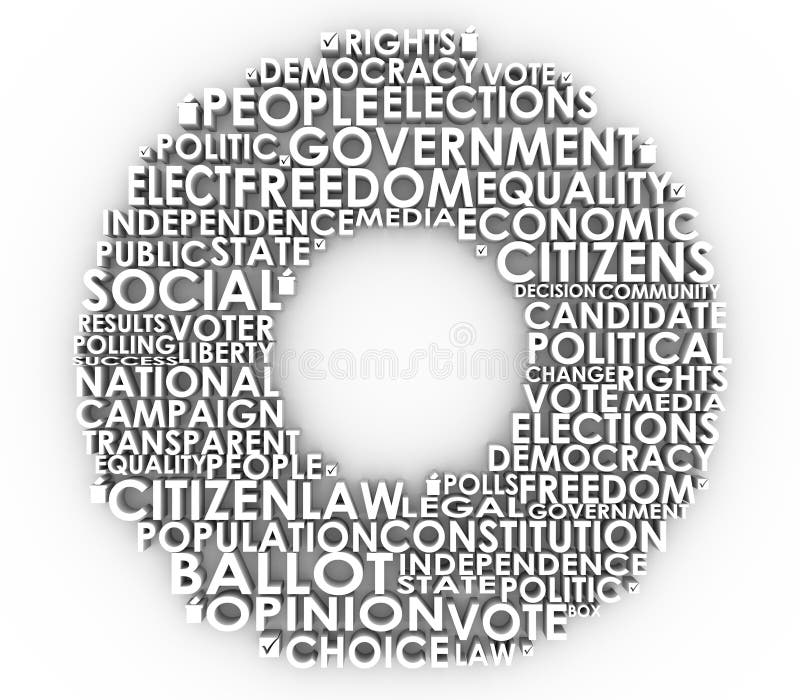 Elections Relative Tags Cloud Stock Illustration - Illustration of ...