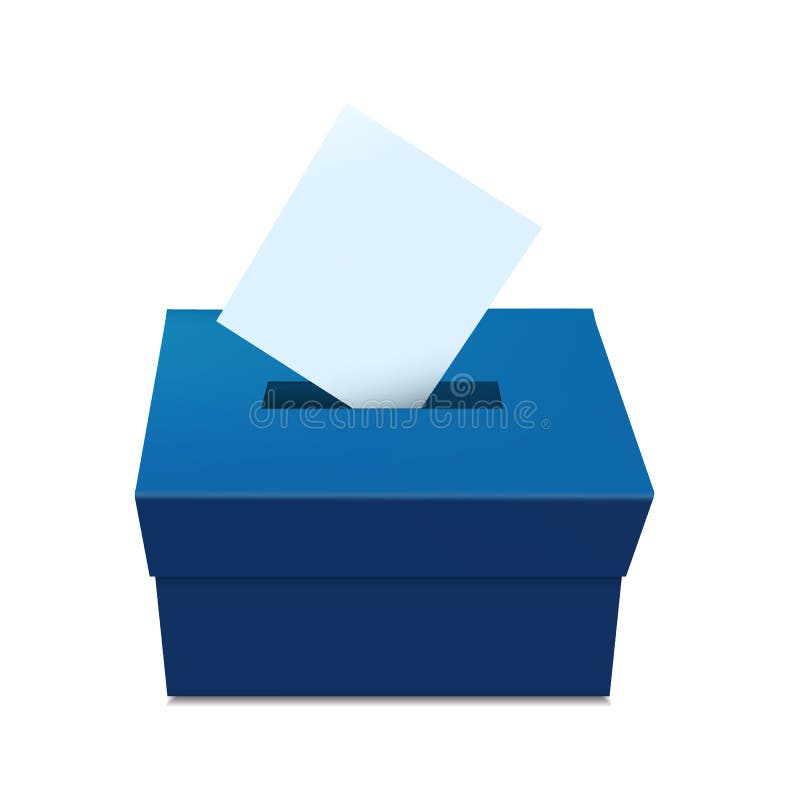 Elections Vote Box Template with Voting Paper Stock Vector ...
