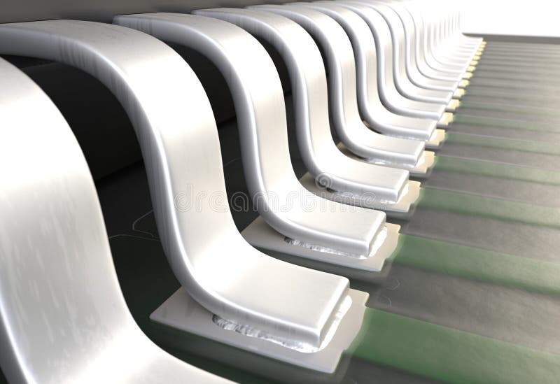 Electonic Components Microchips Leg Contacts on Pcb 3d Illustration ...