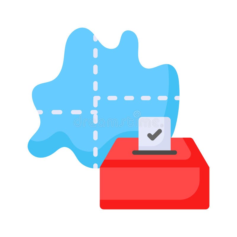 Electoral Place Icon Design, Polling Station Vector Stock Vector ...