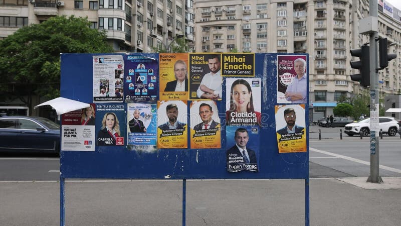 Electoral Posters on a Billboard before the Local Elections (mayors) in ...