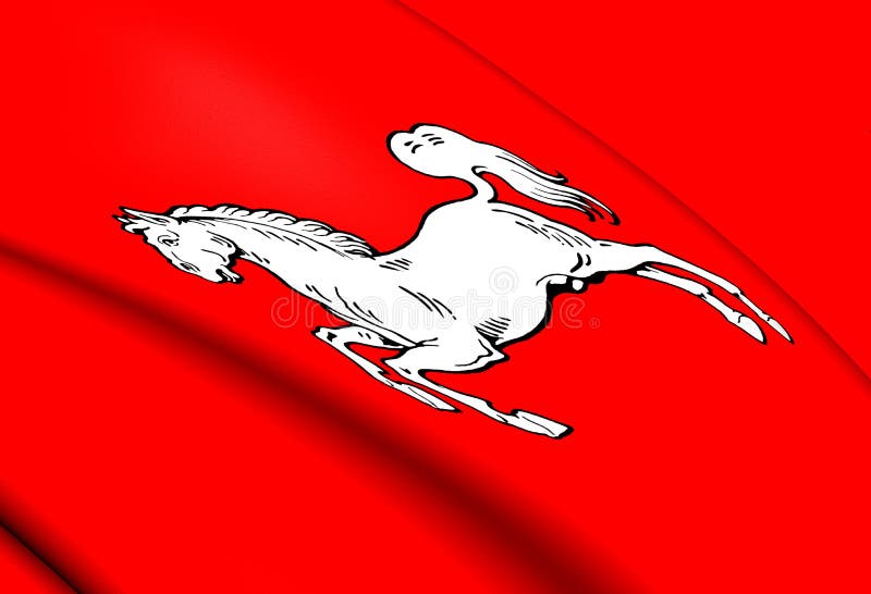 Electorate of Hanover Flag stock illustration. Illustration of arms ...