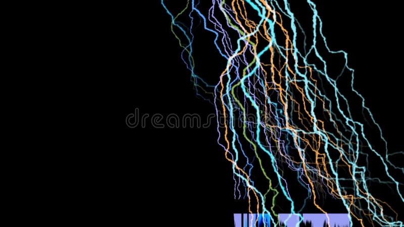Electric Abstract Background Loop Digital Rendering Stock Footage ...