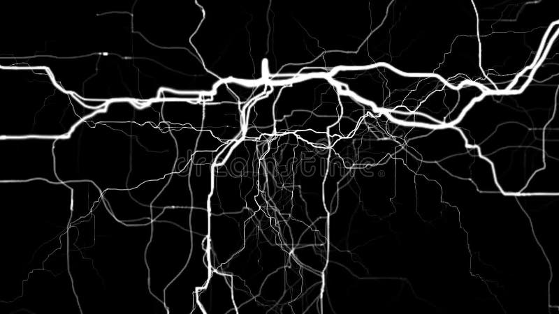 Electric Abstract Background Loop Digital Rendering Stock Footage ...