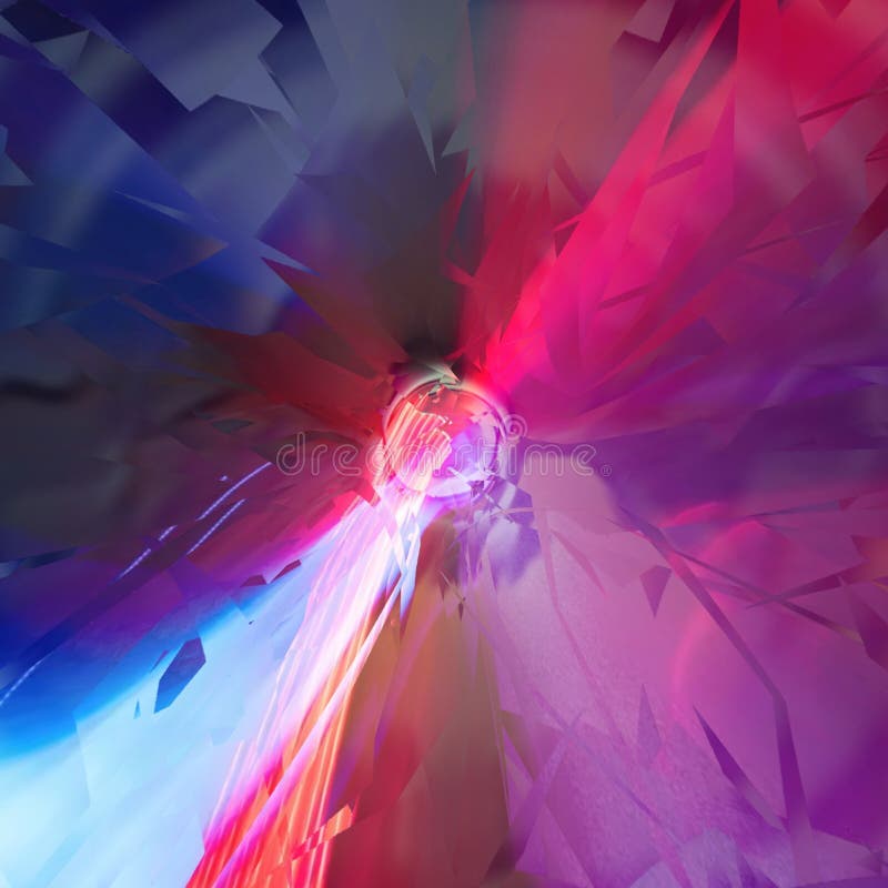 Electric Abstract Background Shapes and Blurs Stock Illustration ...
