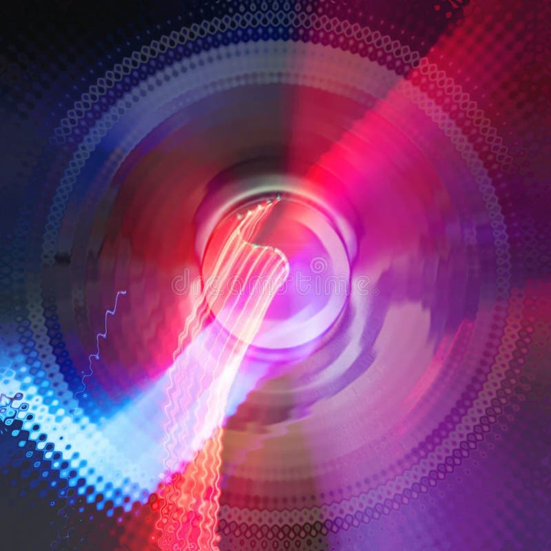 Electric Abstract Background Shapes and Blurs Stock Illustration ...