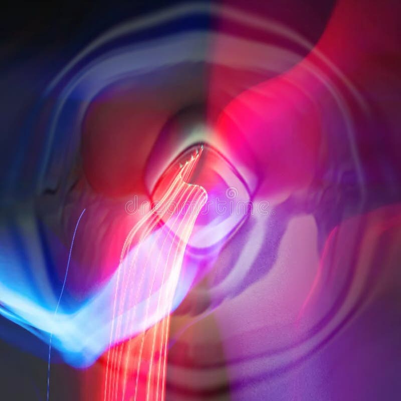 Electric Abstract Background Shapes and Blurs Stock Illustration ...