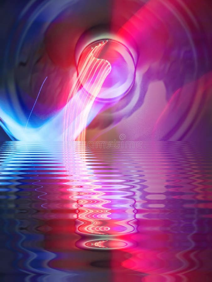 Electric Abstract Background Shapes and Blurs Stock Illustration ...