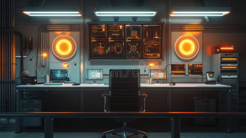 Electric Accumulator Integrated into a High-tech Workstation Setup ...