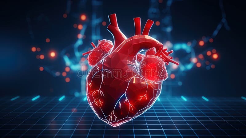 Electric Activity of the Heart: ECG and Heart Rhythm Stock Image ...