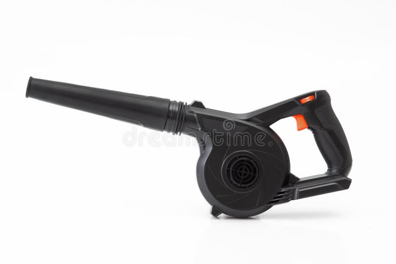 Electric Air Blower Tool Isolated on White Background. Compact and ...