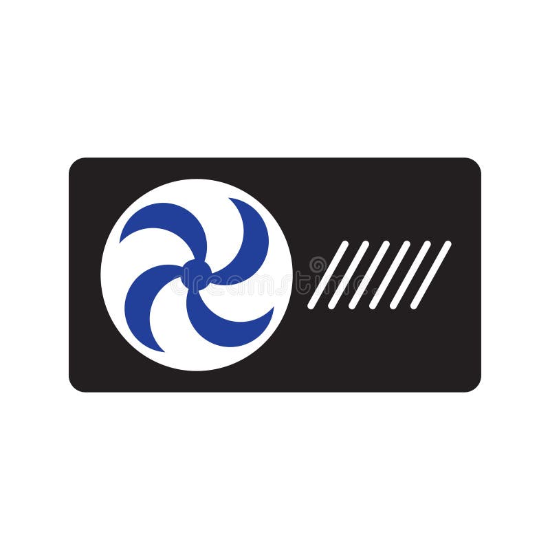 Electric air cooler icon stock vector. Illustration of conditioner ...