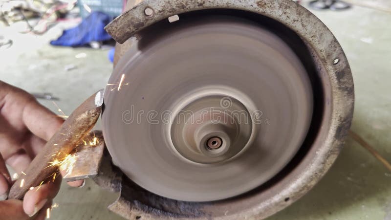 Electric Angle Grinder for Construction Work Stock Video - Video of ...