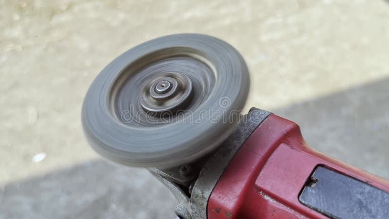 Electric Angle Grinder for Construction Work Stock Video - Video of ...