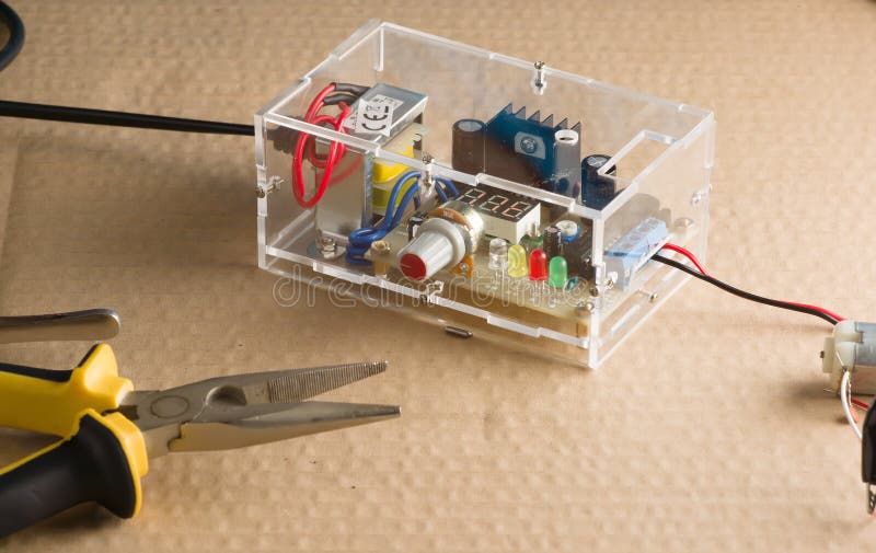 Electronic home-made stock photo. Image of engineer - 108116416