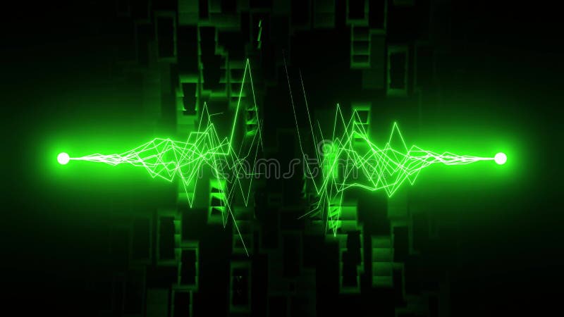 Electric Arc on Black Background. Seamless Loop Animation. Thunder ...