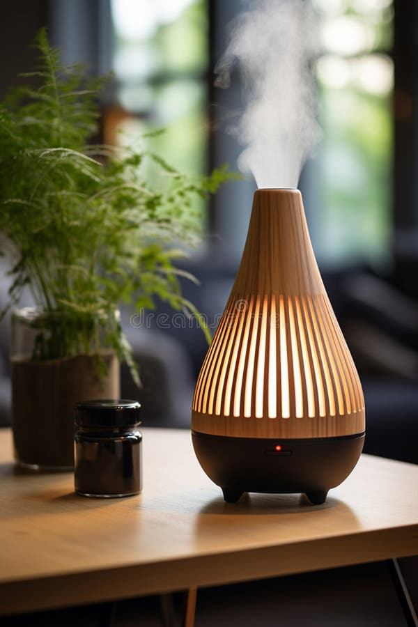 Electric Aroma Diffuser in the Room. Generative AI, Stock Illustration ...