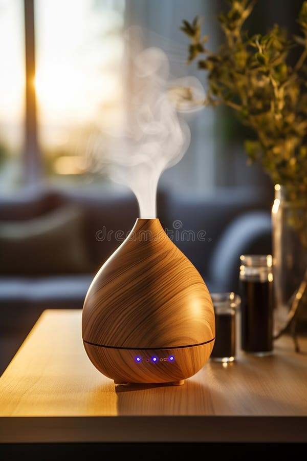 Electric Aroma Diffuser in the Room. Generative AI, Stock Image - Image ...