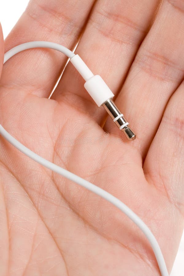 Electric Audio Plug stock photo. Image of music, white - 11491048