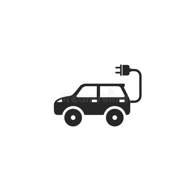 Electric Auto Icon. Flat Modern Design. Vector Illustration Stock ...