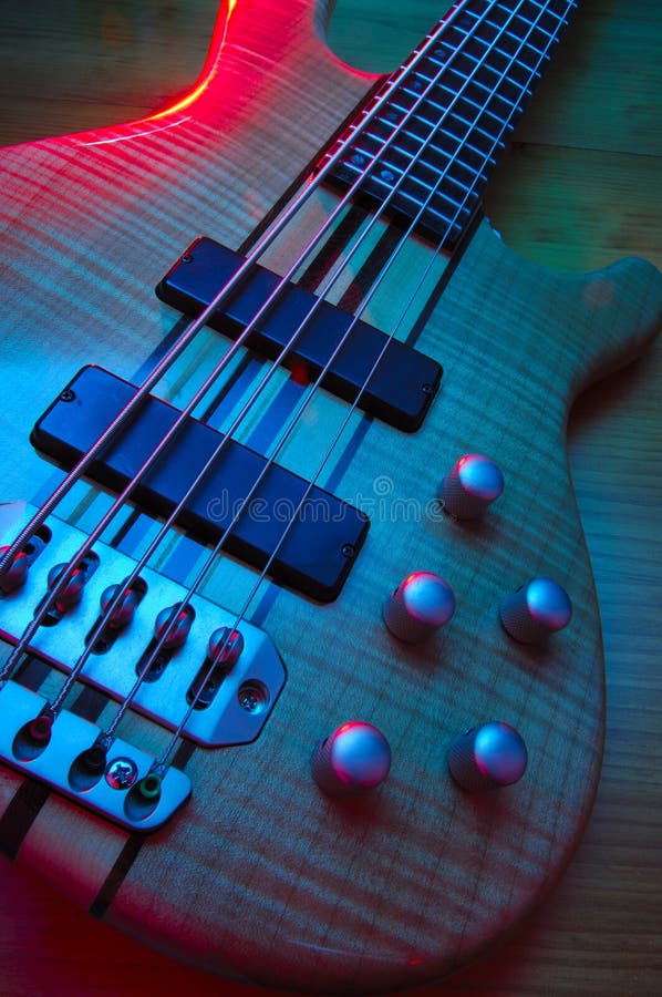 Electric bass guitar stock photo. Image of musical, guitar - 4092806