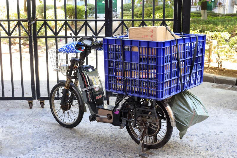 Food delivery bikes editorial photo. Image of motorbikes - 92390901