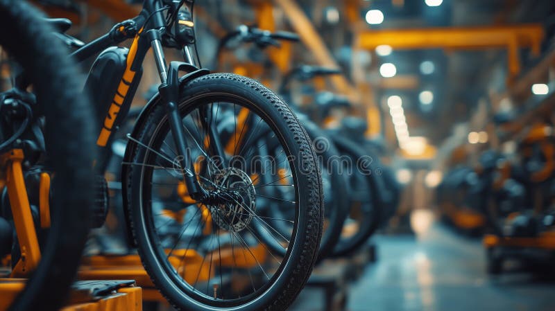 Electric Bicycle Factory Showcasing Modern Assembly Line Techniques ...