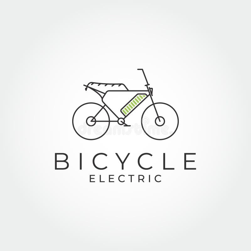 Electric Bicycle Logo Design Vector Illustration. Creative Simple ...