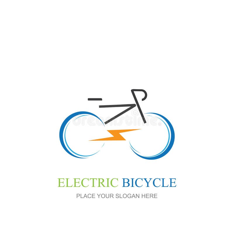 Electric Bike Icon Logo Design Element Stock Vector - Illustration of ...