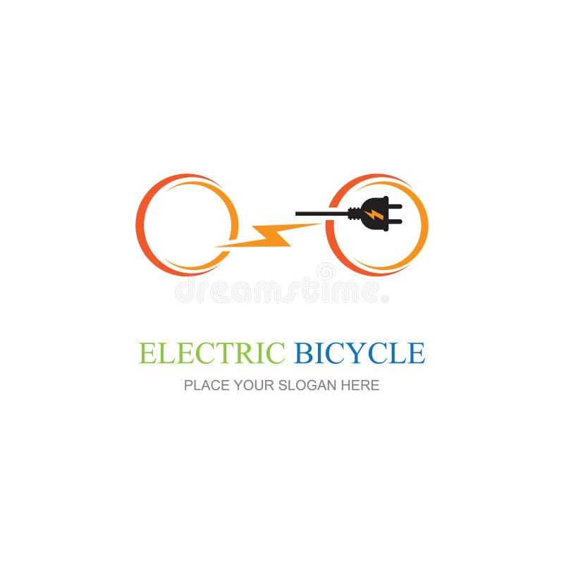 Electric Bike Icon Logo Design Element Stock Vector - Illustration of ...