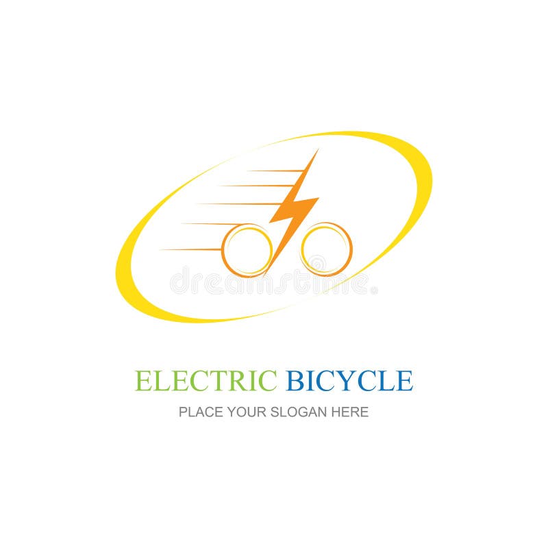 Electric Bike Icon Logo Design Element Stock Vector - Illustration of ...