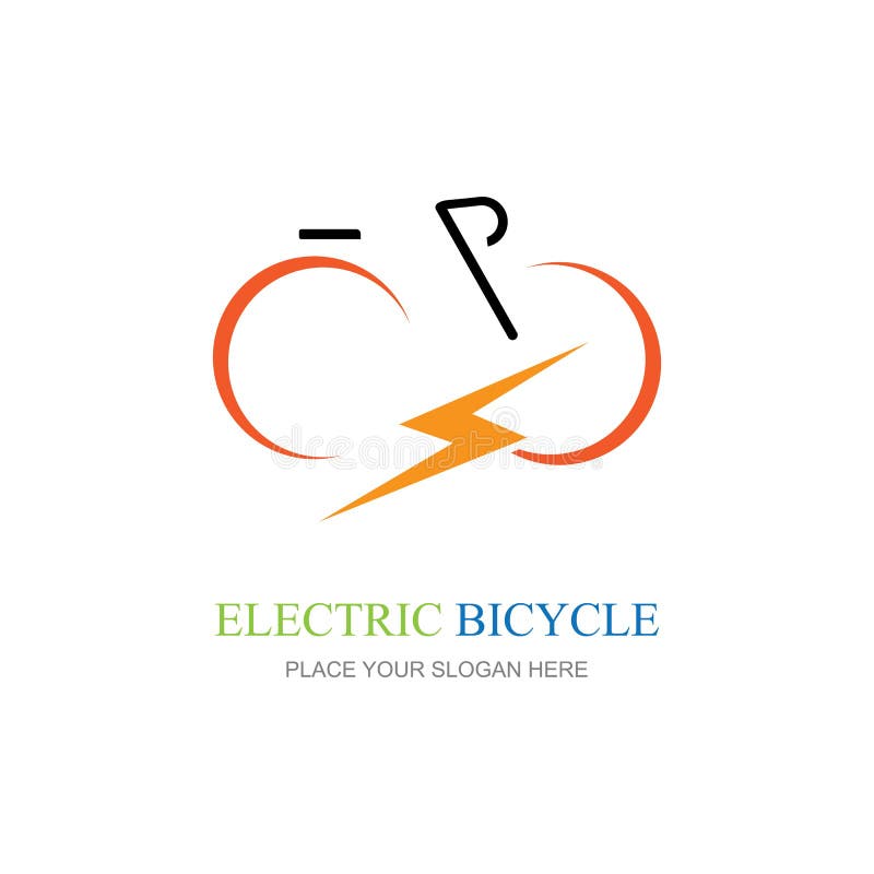 Electric Bike Icon Logo Design Element Stock Vector - Illustration of ...