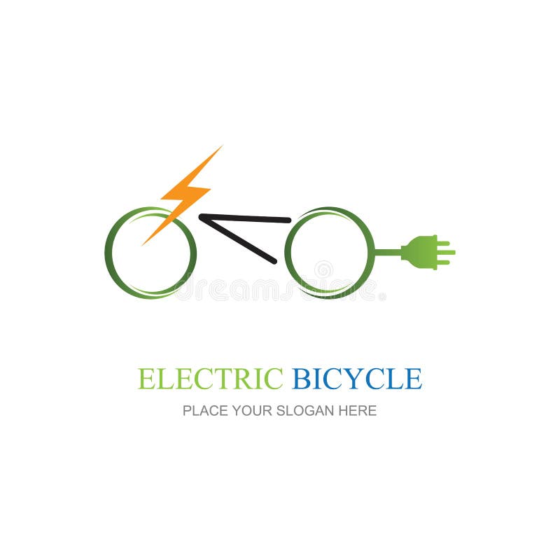 Electric Bike Icon Logo Design Element Stock Vector - Illustration of ...