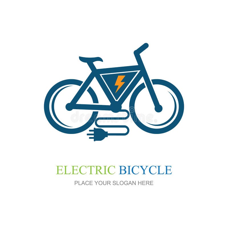 Electric Bike Icon Logo Design Element Stock Vector - Illustration of ...