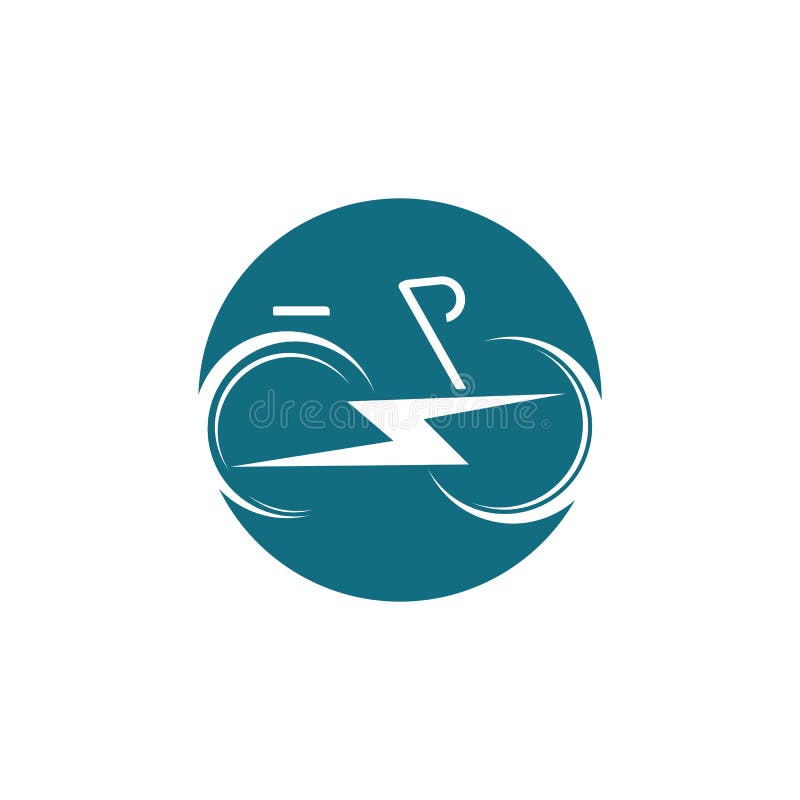 Electric Bike Icon Logo Design Element Stock Vector - Illustration of ...