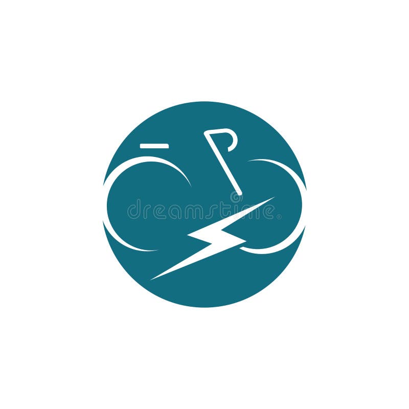Electric Bike Icon Logo Design Element Stock Vector - Illustration of ...