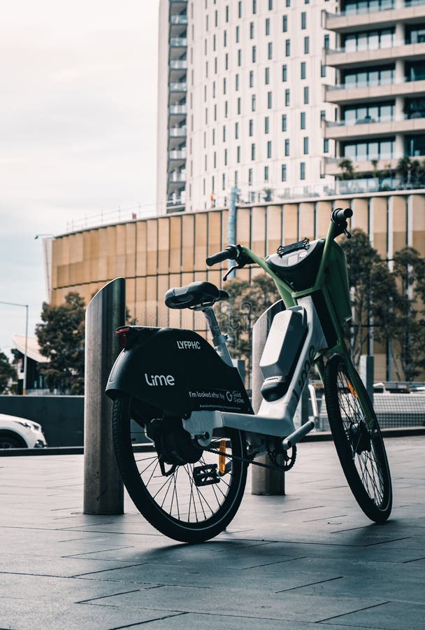Electric Bike Parked on the Street Editorial Stock Image - Image of ...