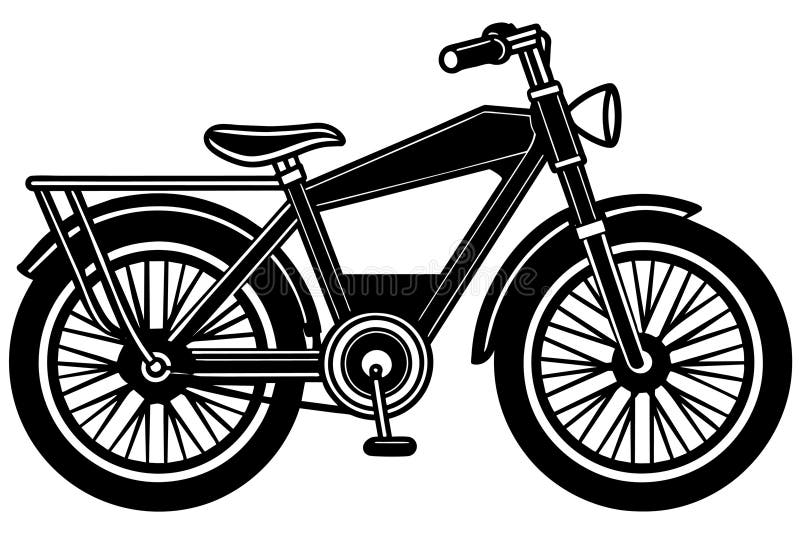 Electric Bike with Vector Illustration Stock Vector - Illustration of gift, 300dpi: 313339461