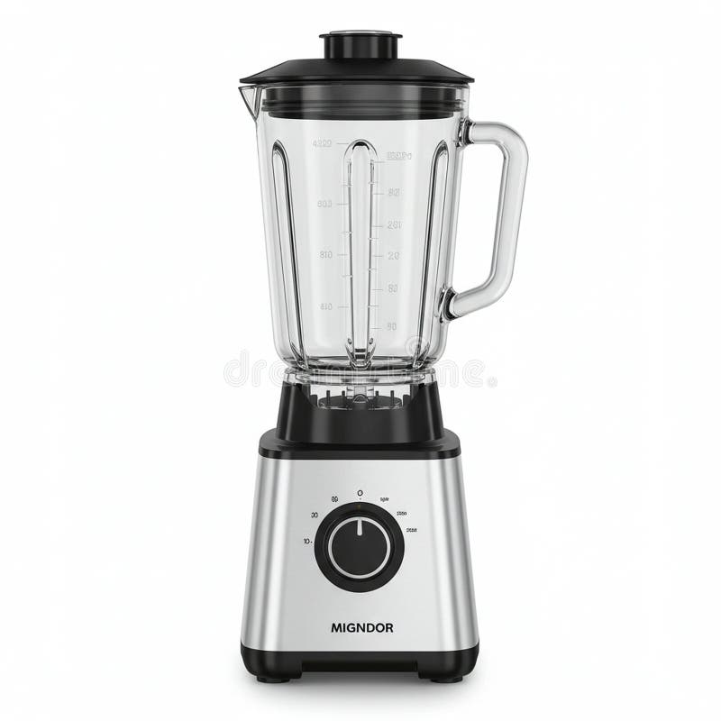 Electric Blender with a Modern Design. Features a Transparent Glass ...