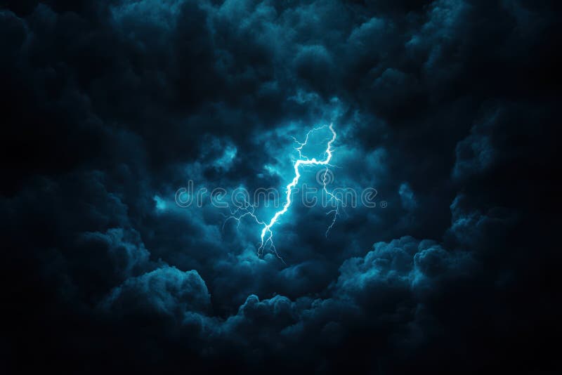 Electric Blue Burst: Abstract Lightning Effect Background Stock ...