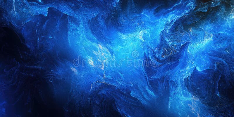 Electric Blue with Deep Saturation - Bold and Vivid Monochromatic Glow ...