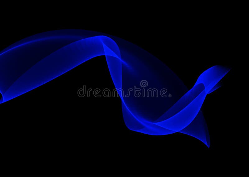 Electric Blue Flowing Waves Background Stock Vector - Illustration of ...