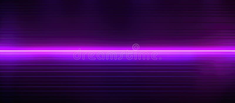 Violet Light Shines in Darkness on Purple Backdrop Stock Illustration ...