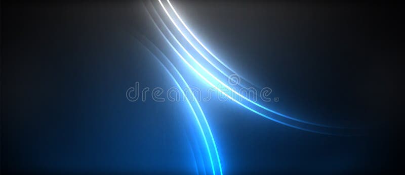 Electric Blue Light on Dark Backdrop with Lens Flare Effect Stock ...