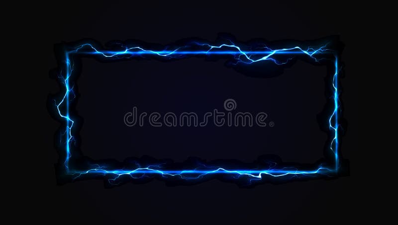 Electric Blue Lightning Frame Stock Illustrations – 1,701 Electric Blue ...