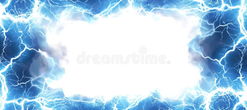 Electric Blue Lightning Hole Vortex and Smoke Effect Background Stock ...