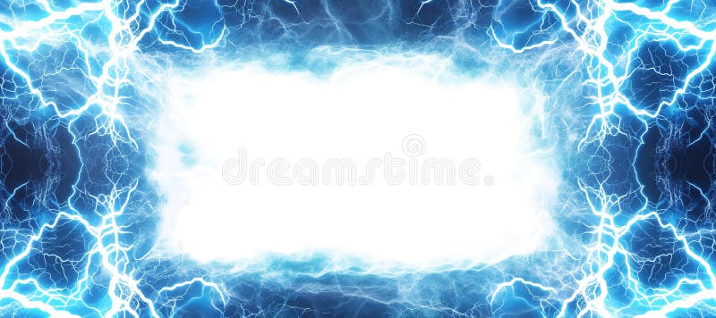 Electric Blue Lightning Hole Vortex and Smoke Effect Background Stock ...