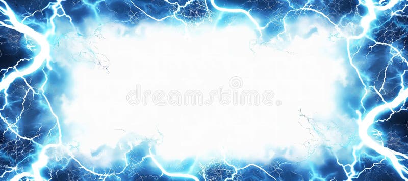 Electric Blue Lightning Hole Vortex and Smoke Effect Background Stock ...